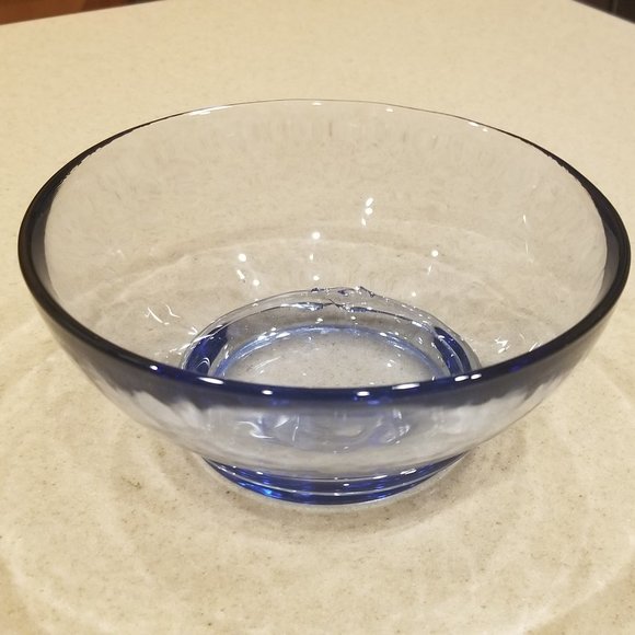 Juliska | Dining | Rare Nwot Juliska Carine Blue Glass Summer Soup ...